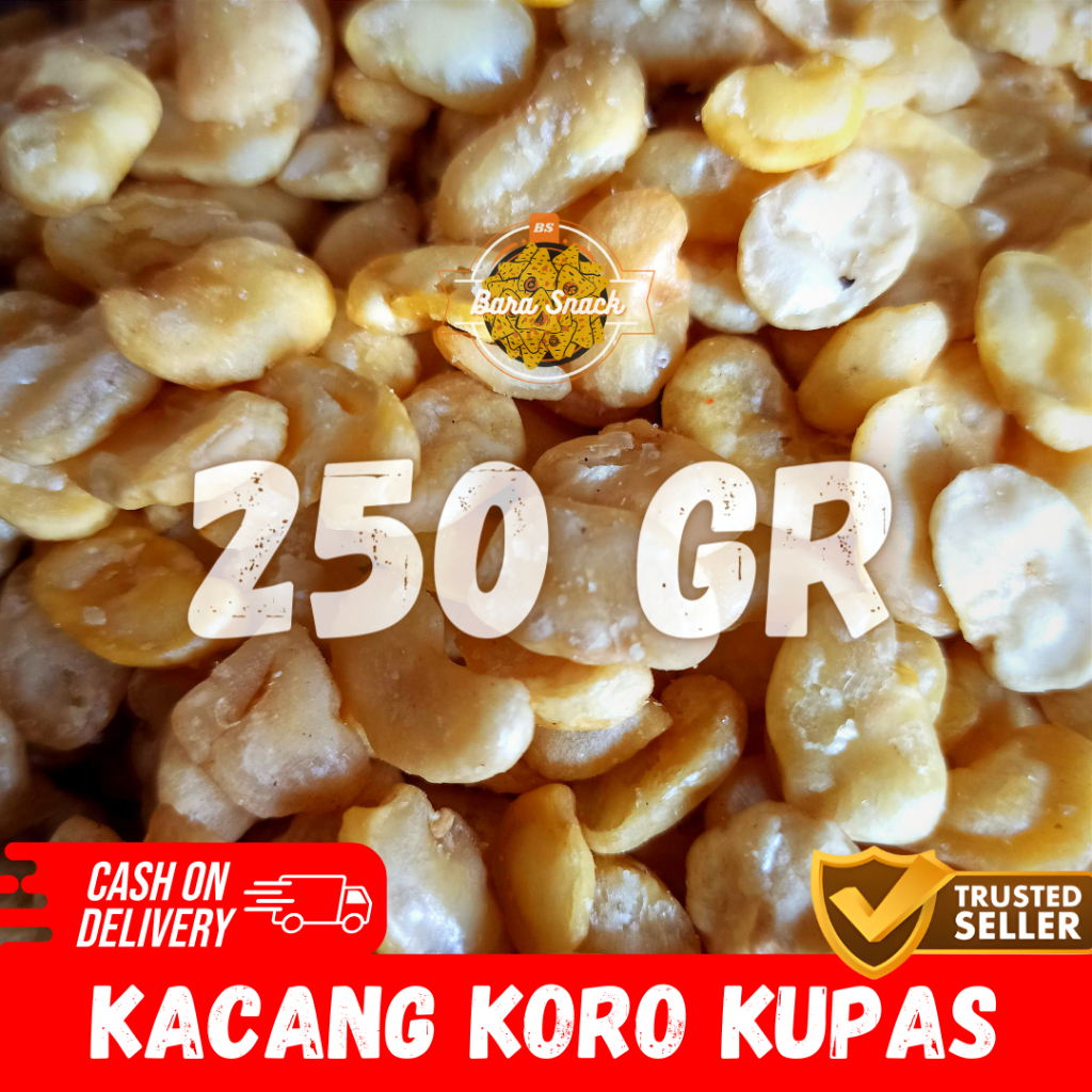 Jual [ 250gr ] Kacang Koro Kupas Asin Cap Jaipong / Camilan Snack ...