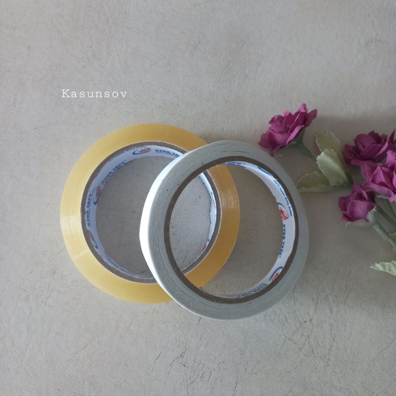 Jual Lakban dan double tip isolasi dobel tip kecil dan sedang | Shopee ...