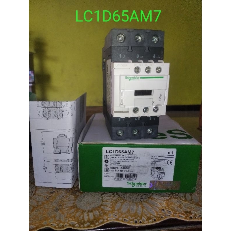 Jual Contactor Schneider LC1D65AM7/coil 220v | Shopee Indonesia