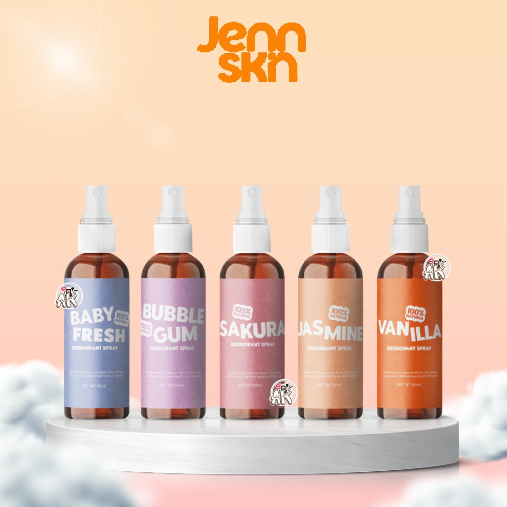 Jual JENNSKIN DEODORANT SPRAY SERIES 60ML ( VANILLA / BUBLEGUM / SAKURA ...