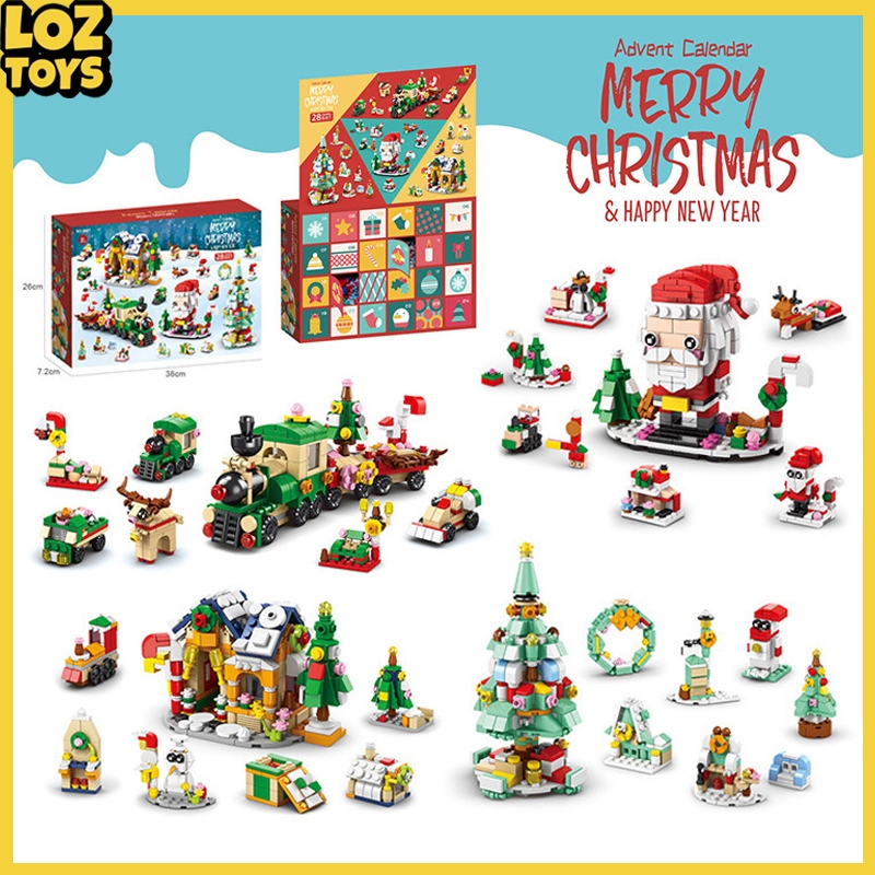 Jual LOZTOYS Natal Bricks DIY Mainan Block Kecil Natal 6 in 1 Susun ...