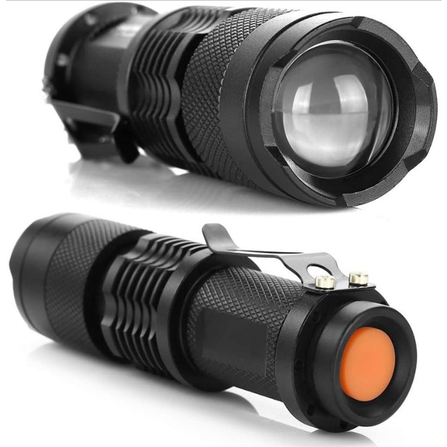Jual Senter LED Super Terang 300 Lumen Tahan Air Senter Polisi Zoom ...