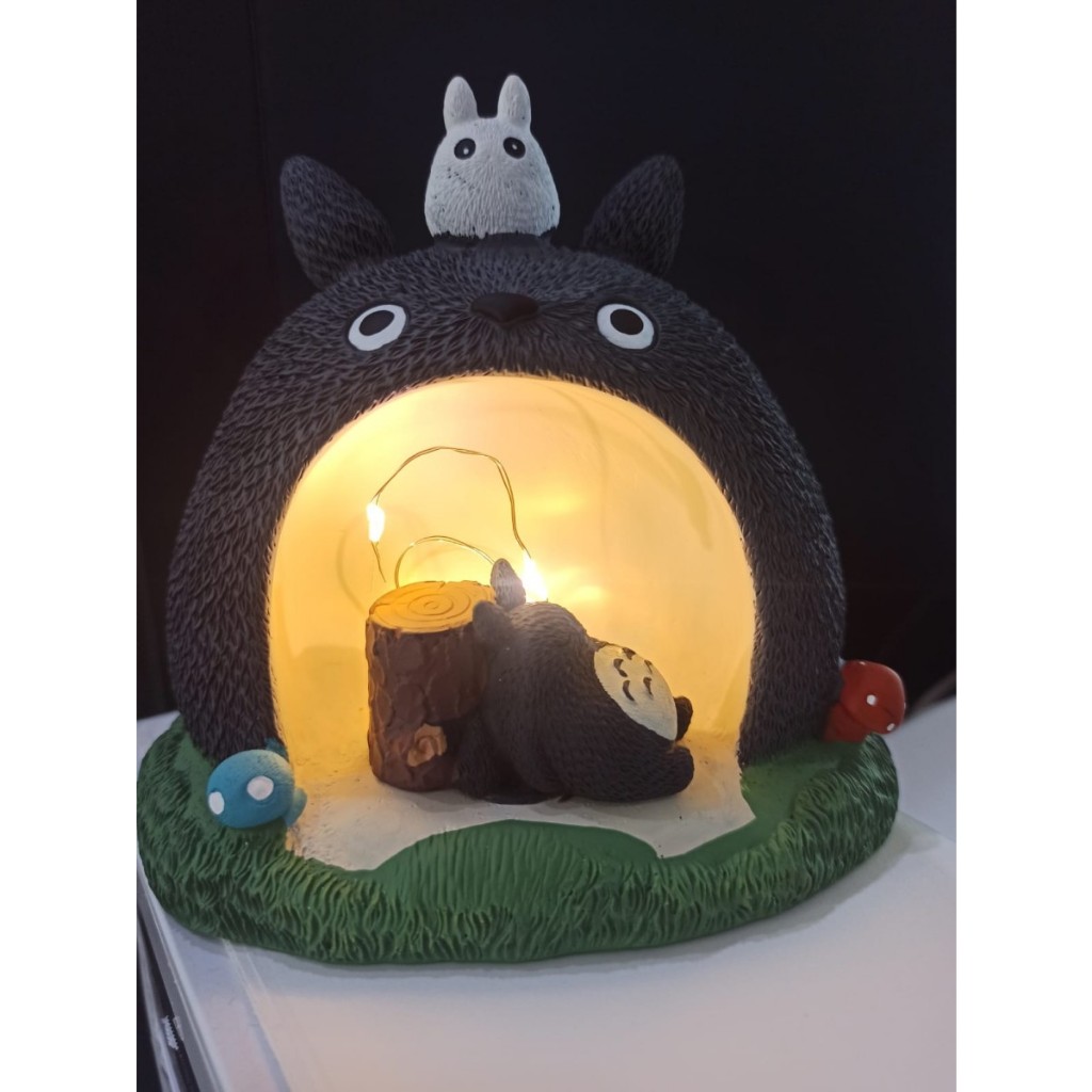 Jual Studio Ghibli My Neighbour TOTORO Coin Bank Figure with LED Light ...
