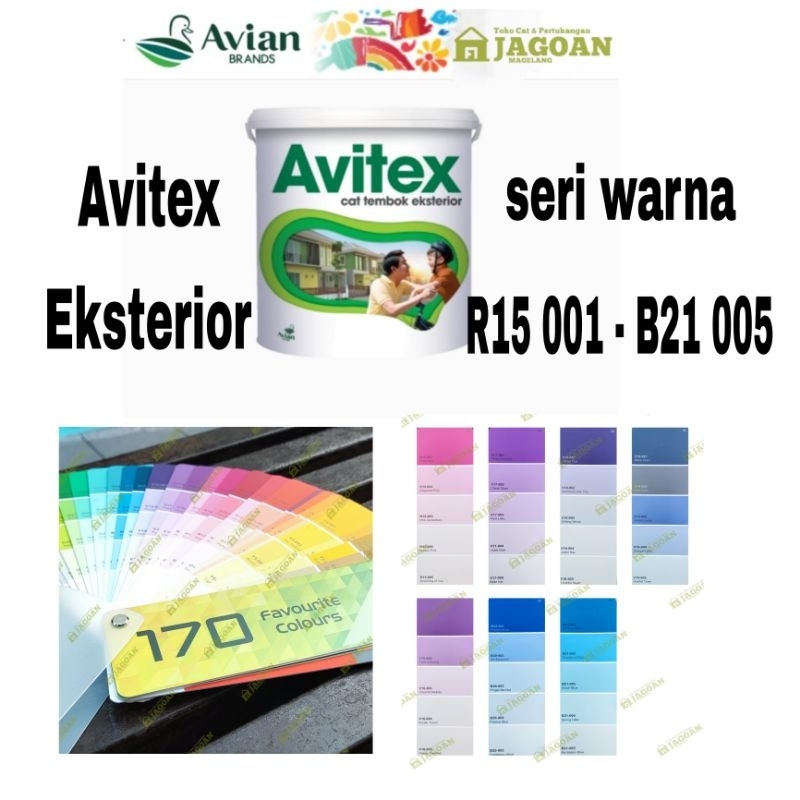 Jual AVITEX Cat Tembok EKSTERIOR 170 Favourite Colours READY SEMUA ...