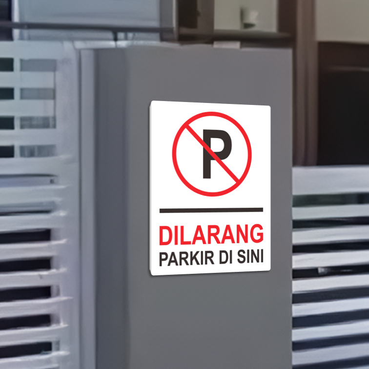 Jual ACrylic Signage, Papan Akrilik Sign peringatan tulisan dilarang ...