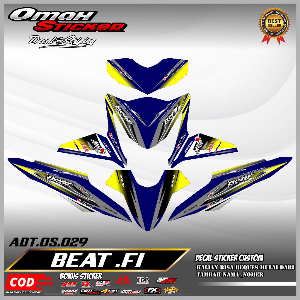 Jual Decal Beat Fi 2013 2014 2015 Full Body Stiker Beat Fi 2013 2014 ...