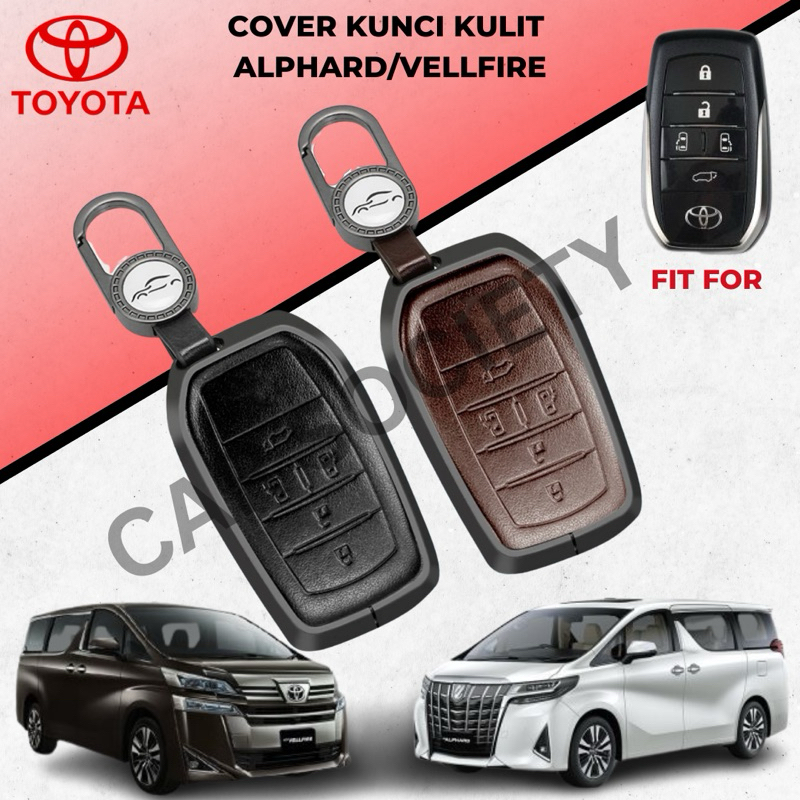 Jual Genuine Leather Keyless Cover for Toyota Alphard, Vellfire 5 ...