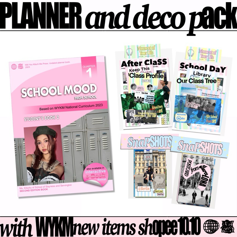 Jual DECO PACK | Planner Book | Scrapbook Deco Stickers and Paper Pack ...