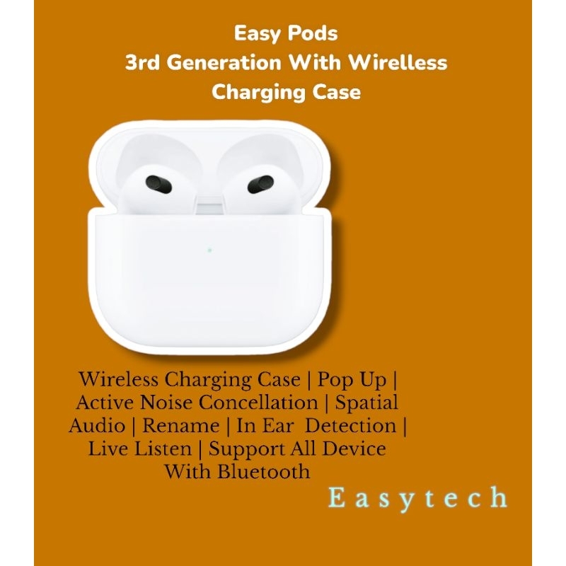 Jual Easytech | Easy Pods 3rd Generation | With Wireless Charging Case ...