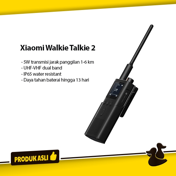 Jual Xiaomi Mijia Smart Walkie Talkie 2 HT Intercom Dual Band IP65 ...