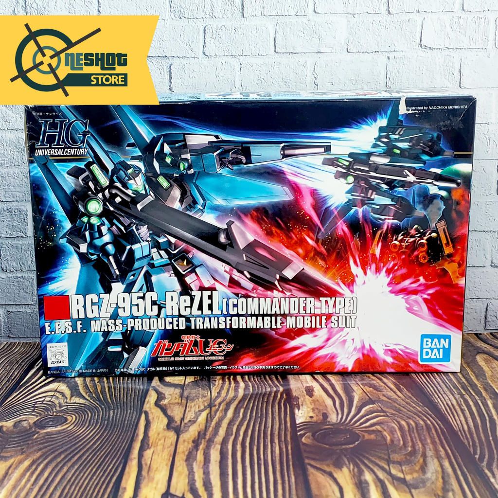 Jual Bandai HG ReZEL Commander Type HGUC 1/144 | Shopee Indonesia