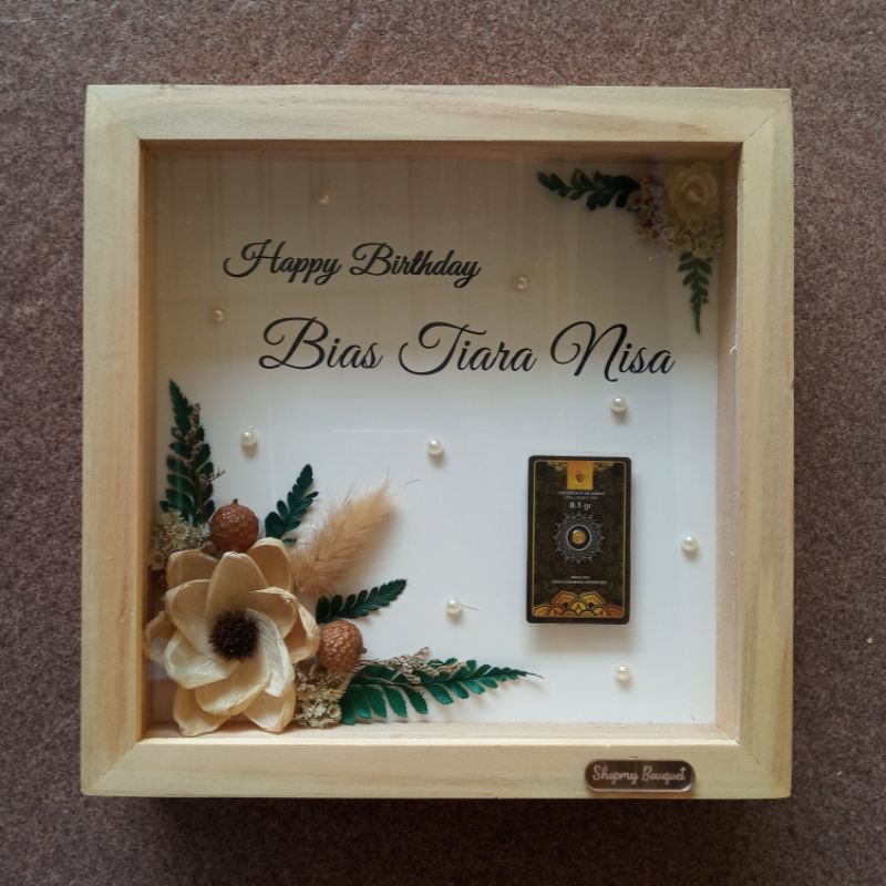 Jual Frame figura rustic aesthetic kado gift hadiah wisuda pernikahan ...