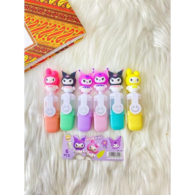 Jual STABILO KARAKTER LUCU 1 SET 6 PIECE HIGHLIGHTER ALAT SEKOLAH ...