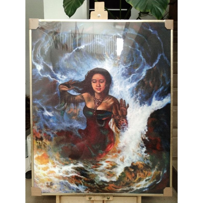 Jual lukisan ratu pantai selatan kanjeng ratu kidul dan nyi roro kidul ...