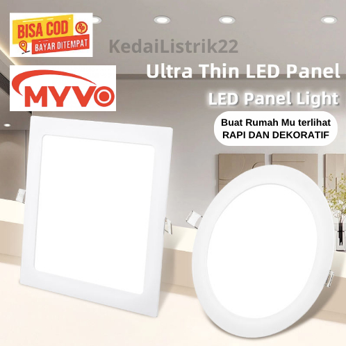Jual LED PANEL IB MYVO 6W 12W TANAM DOWNLIGHT CILING CEILING SLIM TIPIS ...