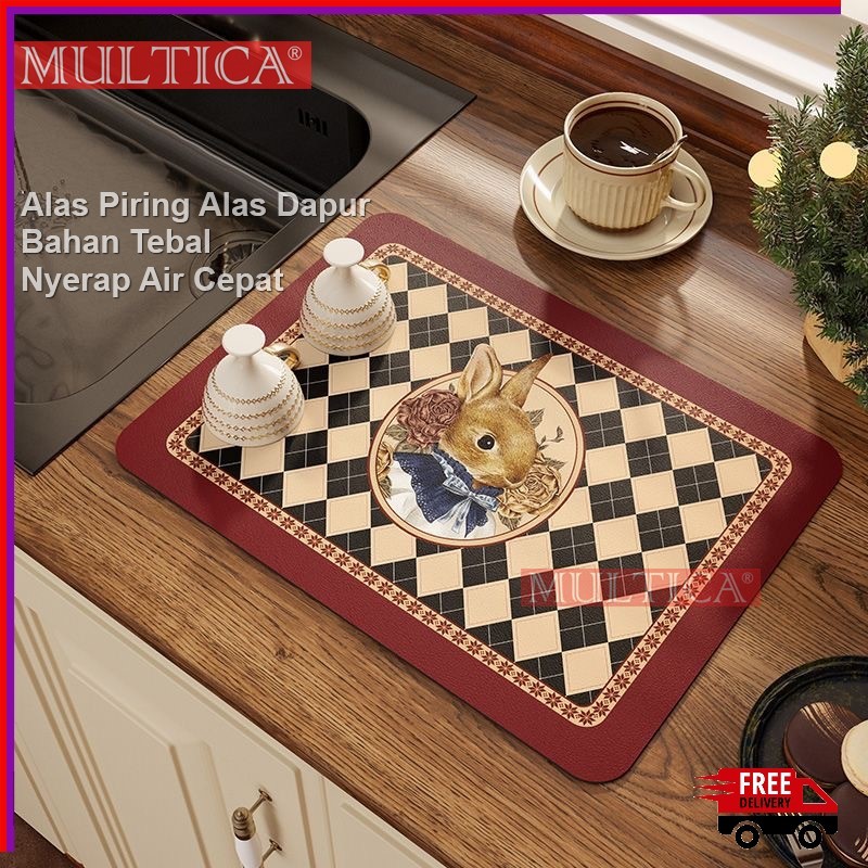 Jual MULTICA COD Alas Pengering Piring Diatomite Serap Air 30x40 Tahan ...