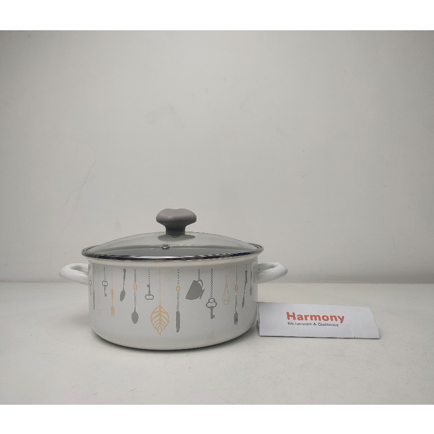 Jual KSI Chandelier Dutch Oven 24cm Panci Masak Enamel Food Grade Tutu ...