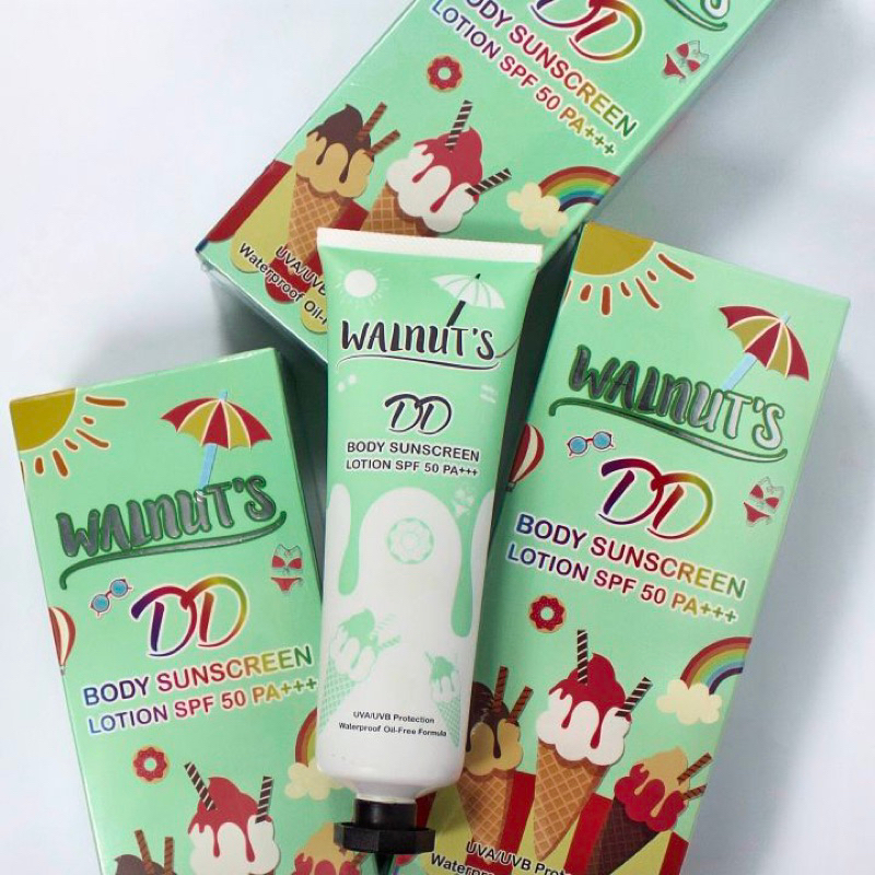 Jual DD Walnuts Body Sunscreen Lotion SPF 50 PA+++ | Shopee Indonesia