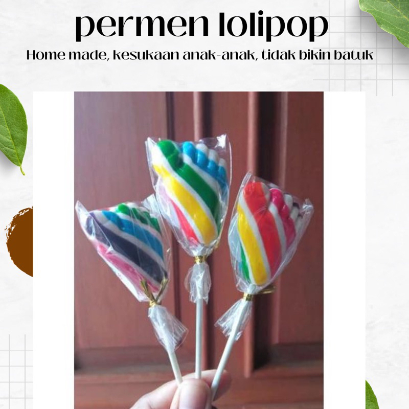Jual PERMEN LOLIPOP PREMIUM INDONESIA / home made / PERMEN ANAK-ANAK ...