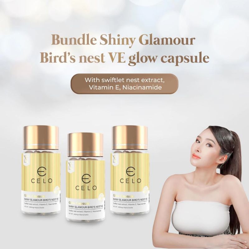 Jual BUNDLE 3PCS CELO SHINY GLAMOUR BIRD'S NEST VE GLOW CAPSULE CREAM ...