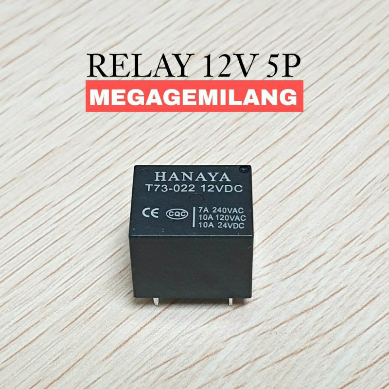 Jual Relay 12v 5p | HANAYA 12 volt 5 kaki | Shopee Indonesia