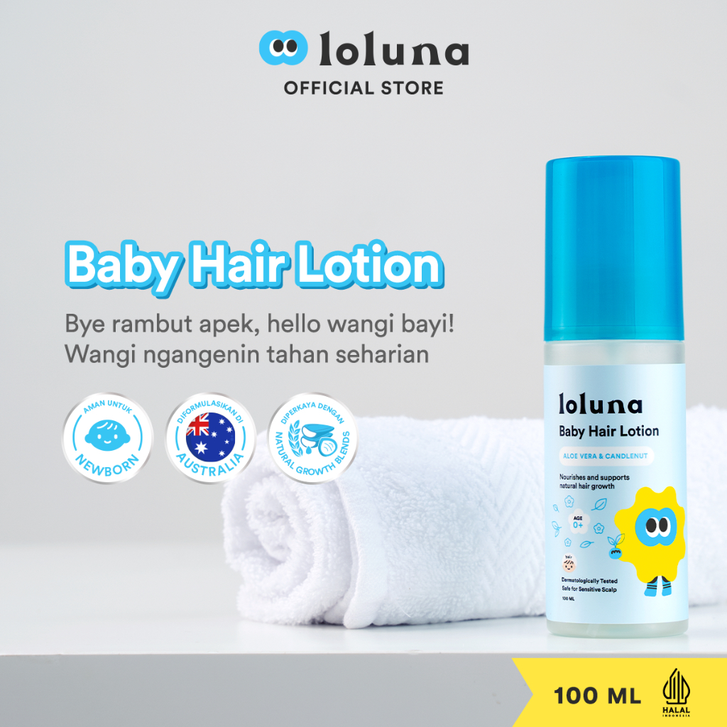 Jual Loluna Hair Lotion - Losion Rambut Bayi dan Anak / Menutrisi ...