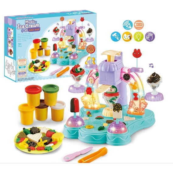 Jual Mainan Anak DIY Play Dough Playdough Playdoh Play doh Cetakan Ice ...