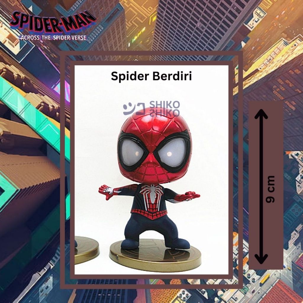 Jual FGCspd Figure Spiderman Mini Chibi Spider Man in to Spider Verse ...