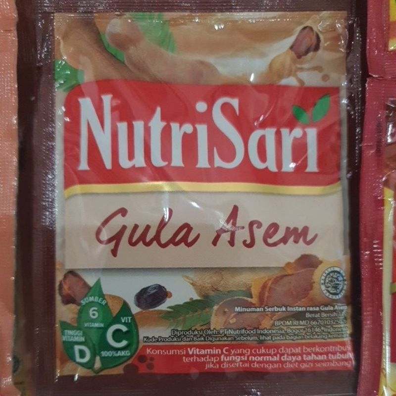Jual Nutrisari Gula Asem 1renceng (10pcs) | Shopee Indonesia