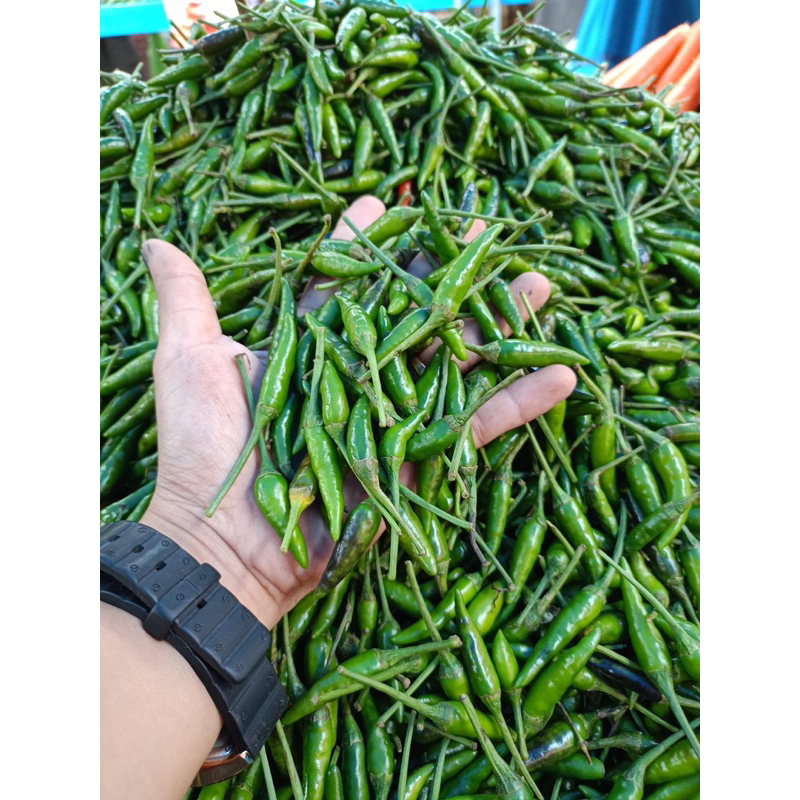 Jual Cabe Rawit Hijau | Cabai Lalap Ijo 1kg | Shopee Indonesia