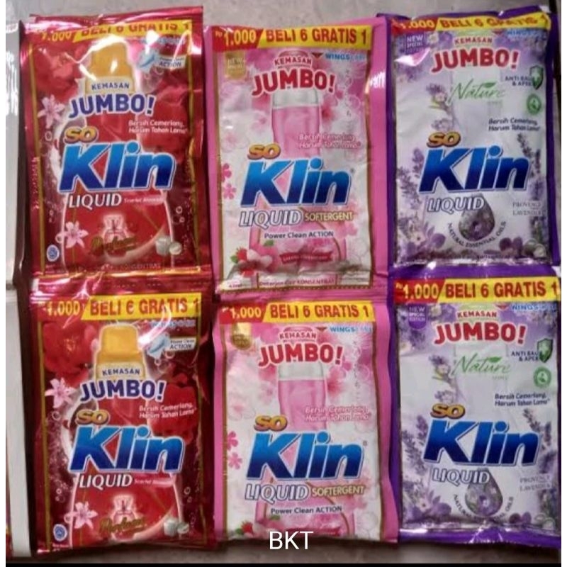 Jual So Klin Liquid Jumbo 1 Renceng isi 12 pcs x 40 ml | Shopee Indonesia
