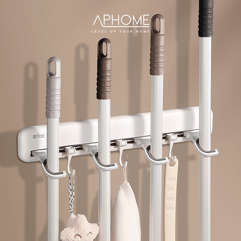 Jual APHOME Gantungan Sapu 7 Hook Serbaguna Sapu Holder Sapu Organizer ...