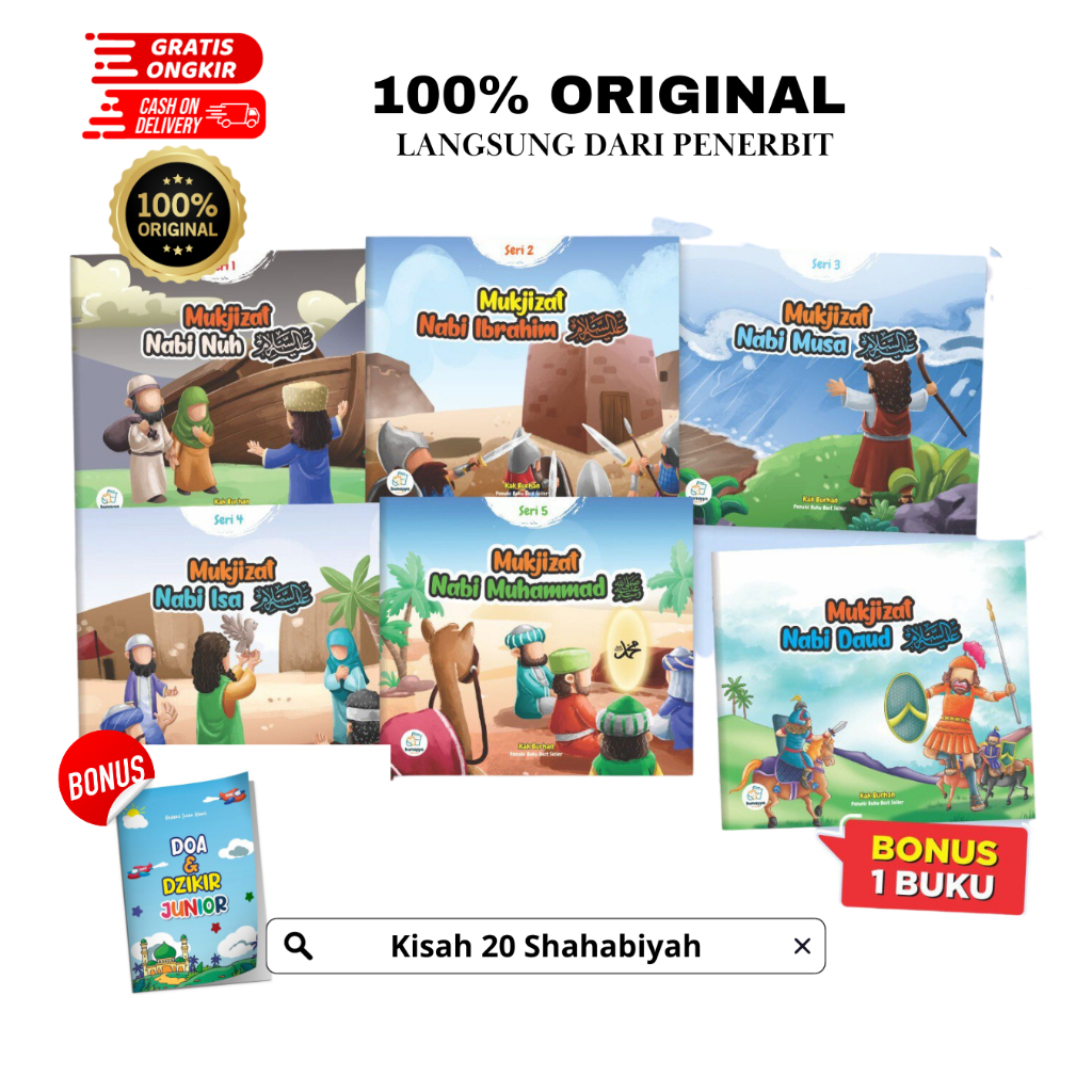 Jual Buku Anak Usia 5+ Serial Mukjizat Para Nabi Ulul Azmi Bonus Serial ...