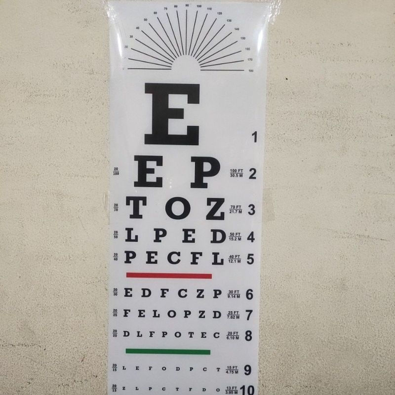 Jual snellen objek periksa mata (instrumen kacamata/alat optik ...