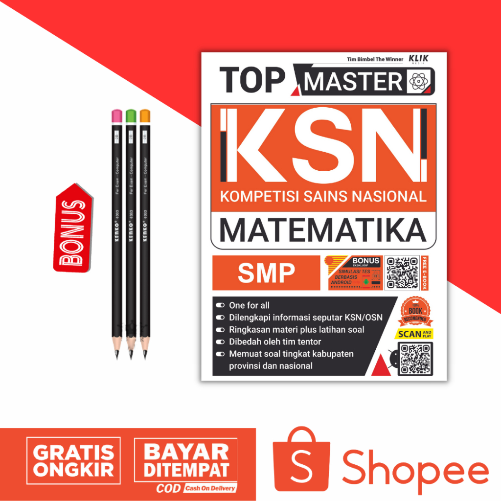 Jual BUKU TOP MASTER KSN MATEMATIKA SMP - (C-KLIK MEDIA) | Shopee Indonesia