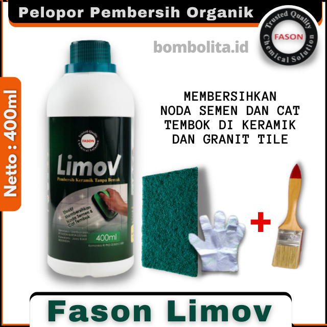Jual Pembersih Keramik Noda Semen Fason Limov 400ml | Shopee Indonesia