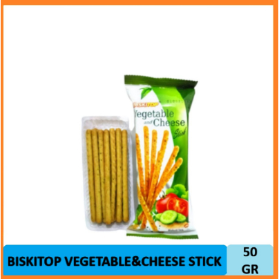 Jual BISKITOP VEGETABLE CHEESE STICK 50 gr | Shopee Indonesia