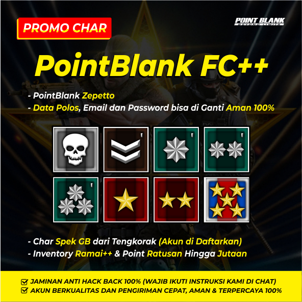 Jual PROMO CHAR POINTBLANK / AKUN PB | Shopee Indonesia