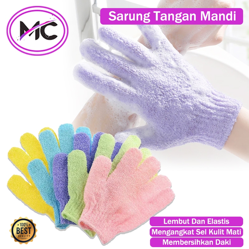 Jual Sarung Tangan Mandi Scrubber Tubuh Handuk Waslap Scrub Exfloating ...