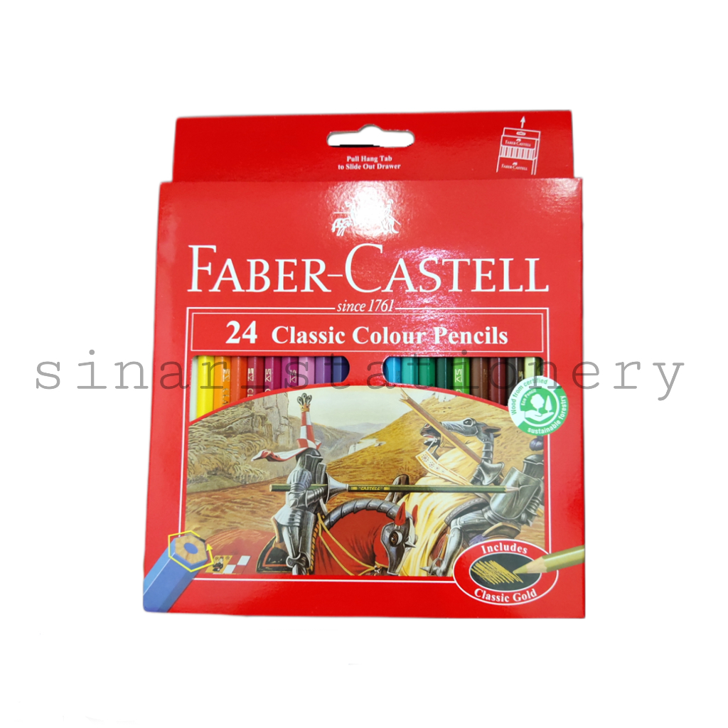 Jual KELIR FABER CASTELL 24 WARNA CLASSIC | Shopee Indonesia