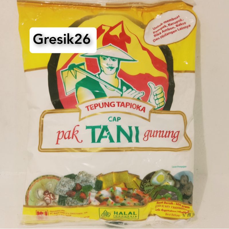 Jual TEPUNG TAPIOKA CAP PAK TANI GUNUNG 500gr | Shopee Indonesia