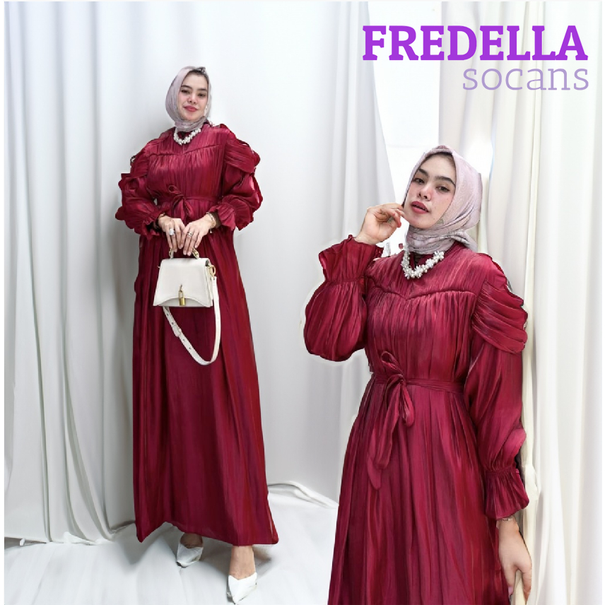Jual FREDELLA Gamis: SHIMMER busui Mewah Premium untuk Pesta, Kondangan ...
