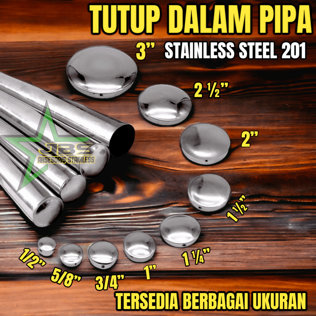 Jual TUTUP DALAM/DOP STAINLESS STEEL SUS 201 | Shopee Indonesia