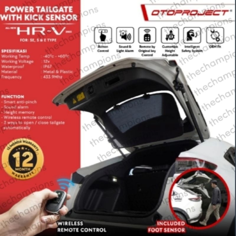 Jual POWER BACK DOOR TAIL GATE + KICK SENSOR HONDA HRV 2022 ON | Shopee ...