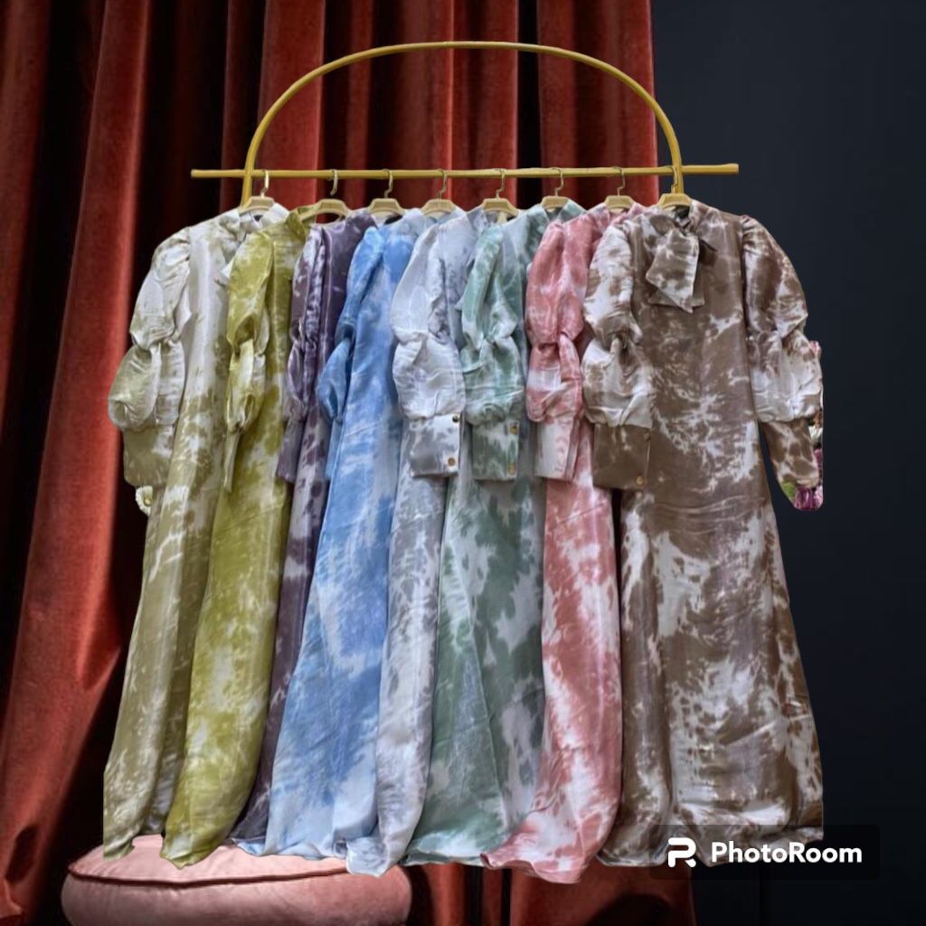 Jual Ellyarsy - Ghalina Dress Material Bahan Eliza Shimer Premium Silk ...