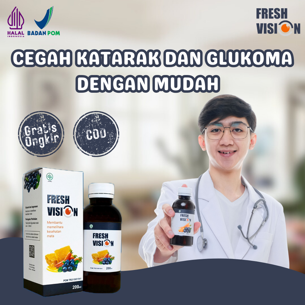 Jual Fresh Vision - 100% Original Suplemen Cegah Katarak dan Glukoma ...