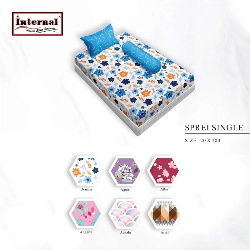 Jual Live Flash Sale - Sprei Internal Single 120x200x25 Bantal 1 Guling ...