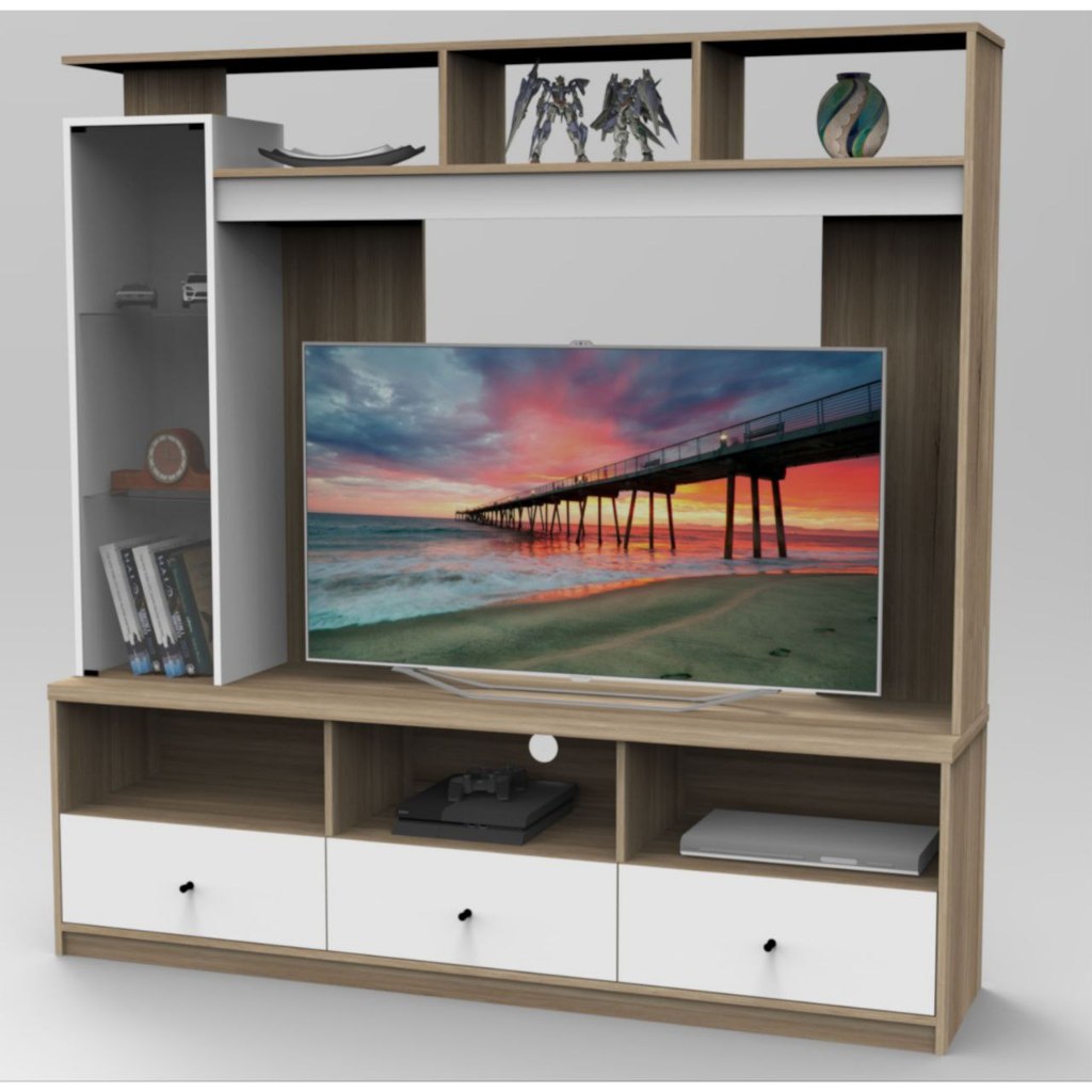 Jual SUPER Rak TV / Home Display Unit / Wall Unit / Meja Audio Video WU ...