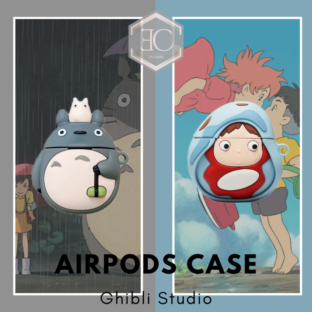 Jual Case Airpods 1 2 3 Pro Model Ghibli Totoro Ponyo Kartun Lucu ...