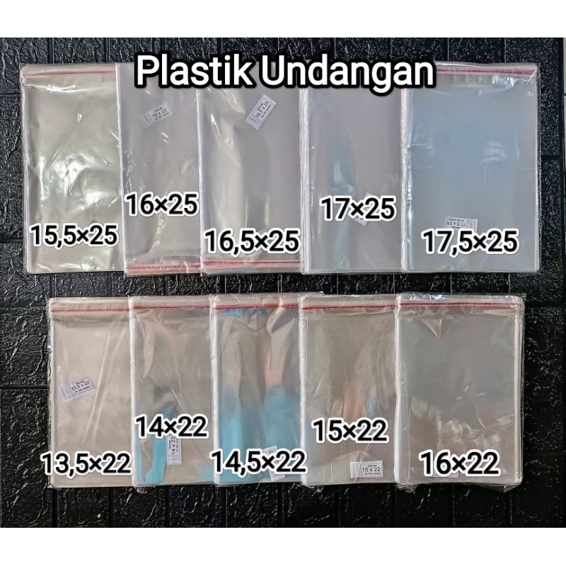 Jual Plastik Undangan (Isi 100pcs/bungkus) || Tersedia mulai dari ...